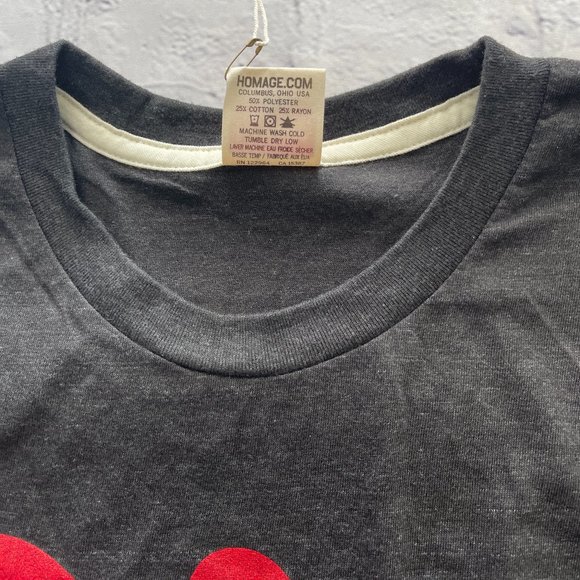 HOMAGE | Shirts | Homage Script Ohio Charcoalred Tshirt | Poshmark